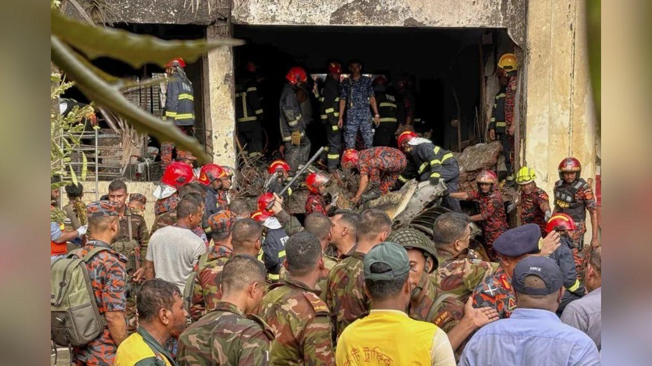 Bangladesh Air Force Training Jet Crashes Into Dhaka School